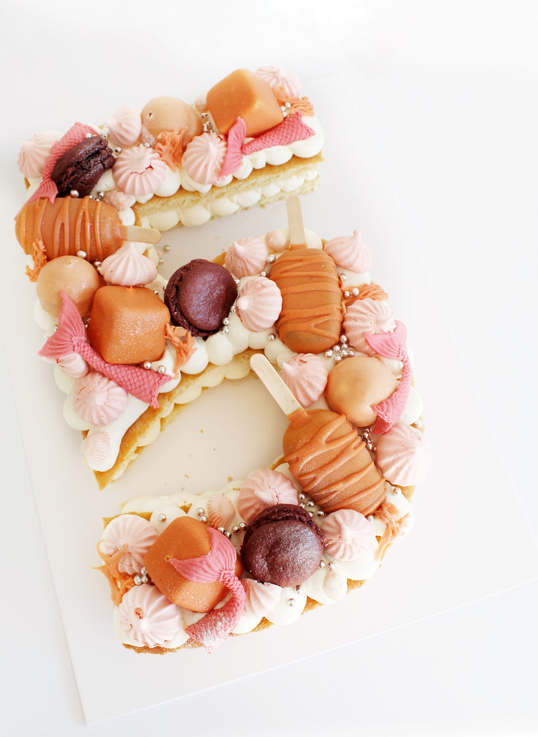 Number Cake Sirène Rose - Le Doux Fruit | Pâtisseries Artisanales ...